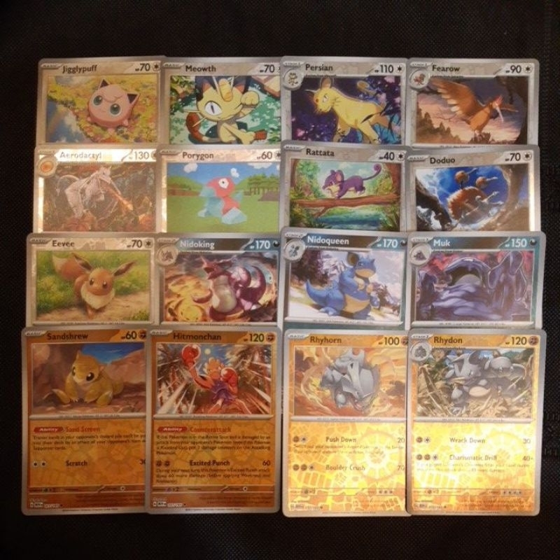 Pokemon Card TCG: SV3.5 Pokemon 151 Reverse Holo : Jigglypuff/ Ditto ...