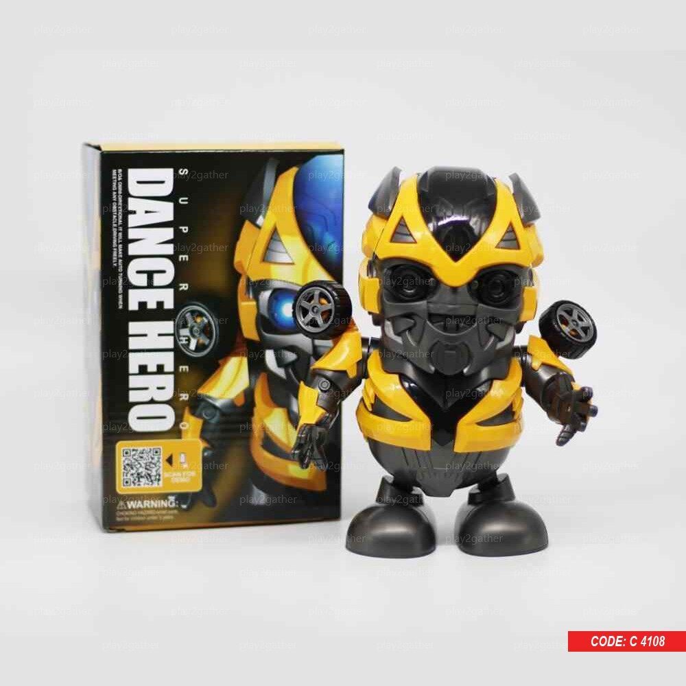 SUPER HERO Yellow Bee Dancing Lights and Music Figure | Shopee Singapore