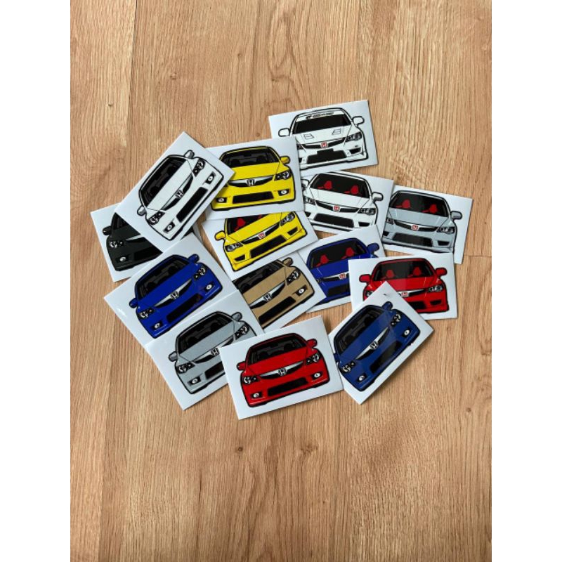 Honda Civic FD FD2R UV STICKER | Shopee Singapore