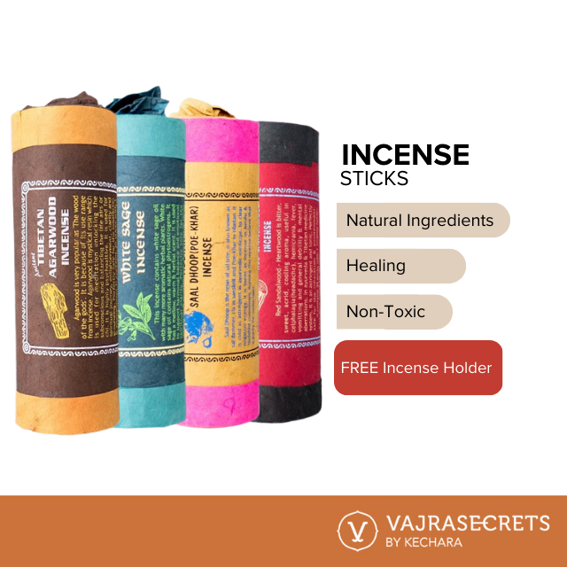 Tibetan Incense Sticks 30's Traditionally Hand-Rolled From Natural ...