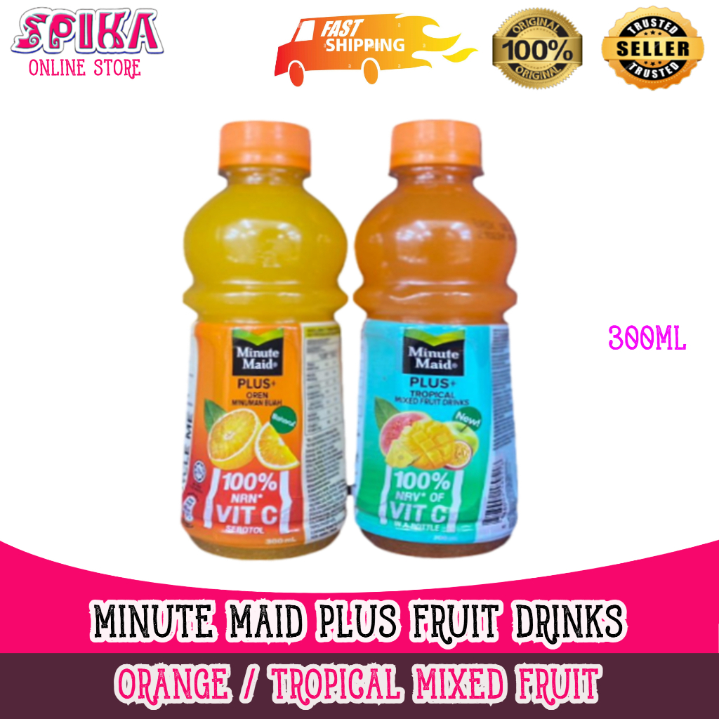 MINUTE MAID PLUS FRUIT DRINKS 300ML | Shopee Singapore