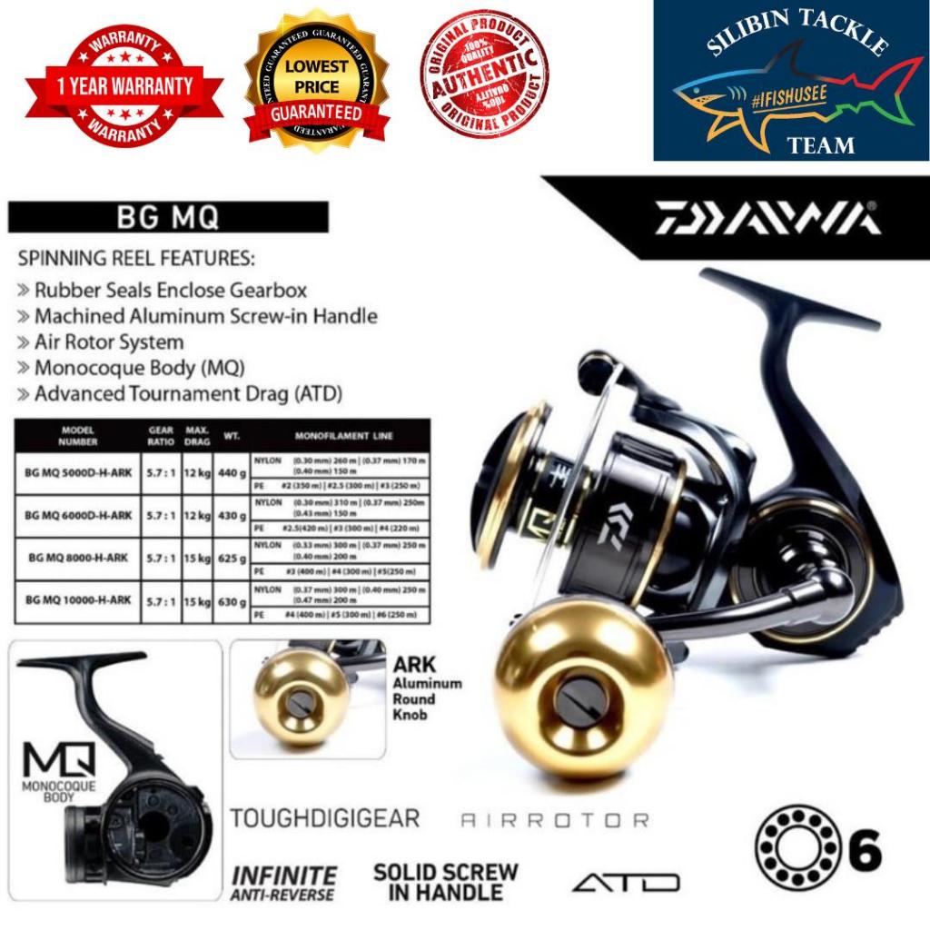 2021 DAIWA BG MQ ARK New Model Fishihng Spinning Reel 21’ SW with 1 Year Local Warranty | Shopee ...
