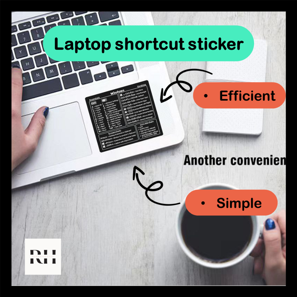 Windows PC Reference Keyboard Shortcut Sticker Adhesive for PC Laptop ...