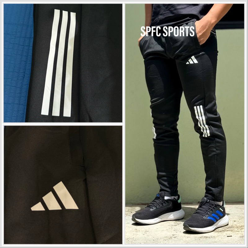 Seluar trek tracksuit ADID@S new logo midline zipleg slimfit unisex ...