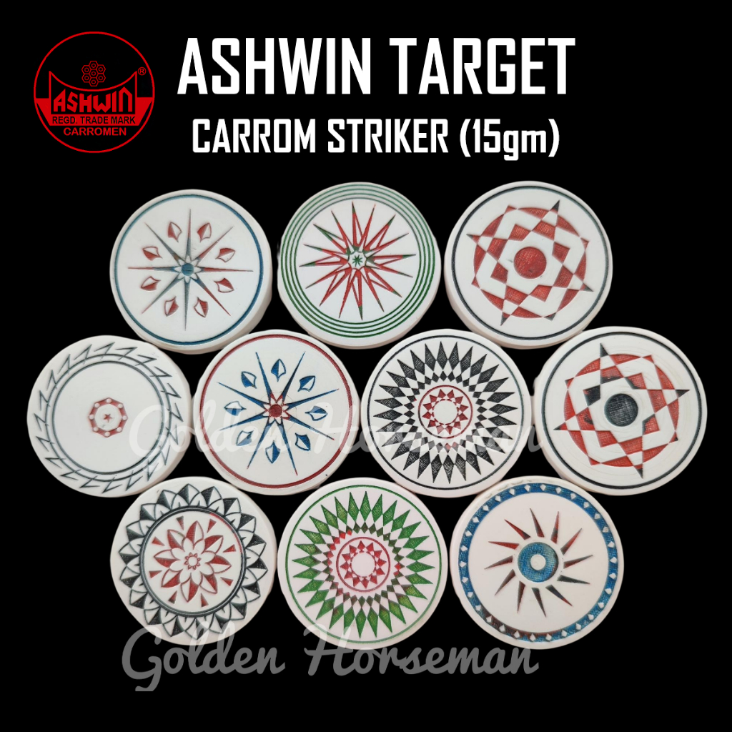 ASHWIN TARGET Carrom Striker (15g) Karom | Shopee Singapore