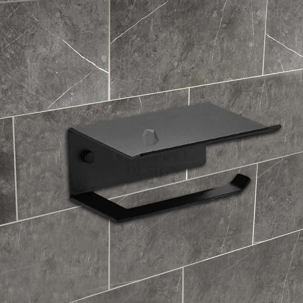 ALUMINIUM MATTE BLACK PAPER HOLDER | Shopee Singapore