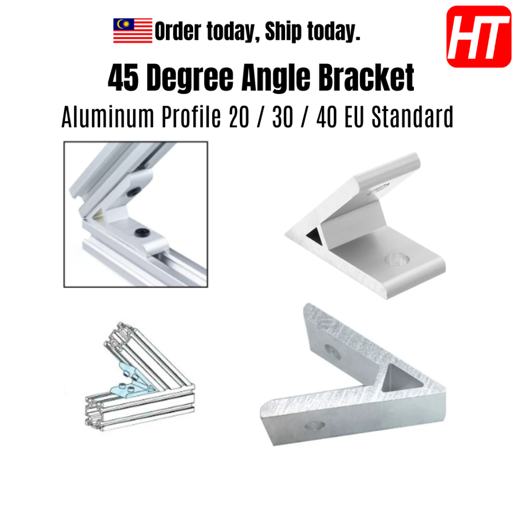 45 Degree 2020 3030 4040 Corner Angle Bracket Corner Connection Joint ...