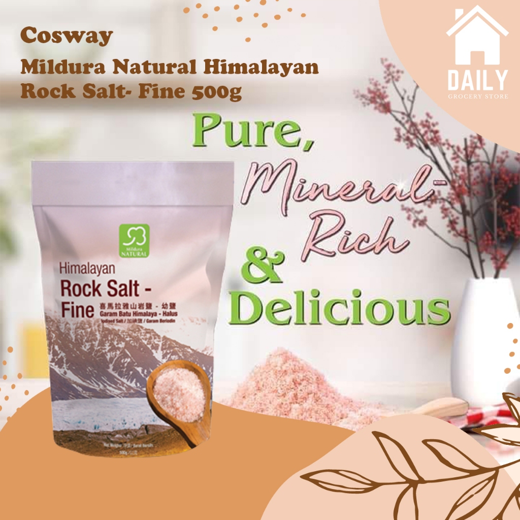 Cosway Mildura Natural Himalayan Rock Salt- Fine 500g | Shopee Singapore