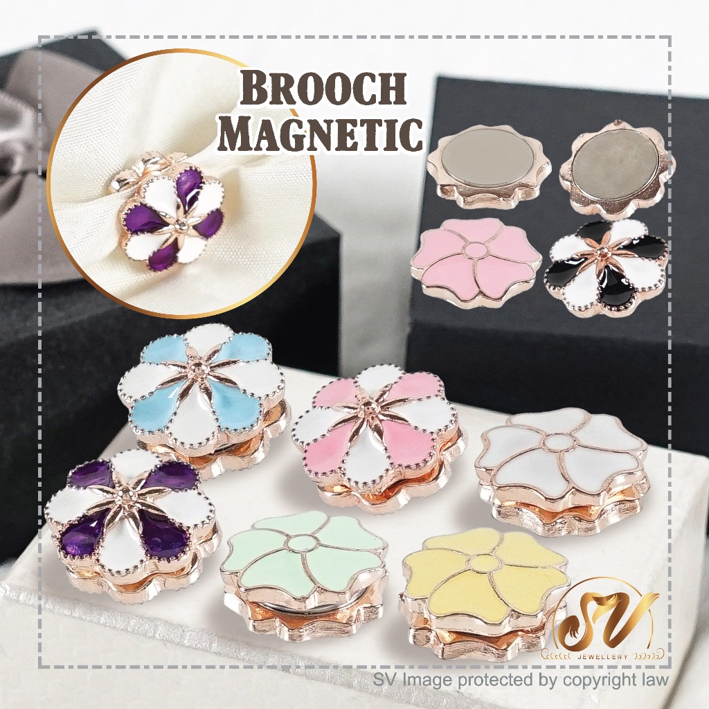 Magnet Brooch Tudung Kerongsang Magnet Brooch Korea Kerongsang Korea ...