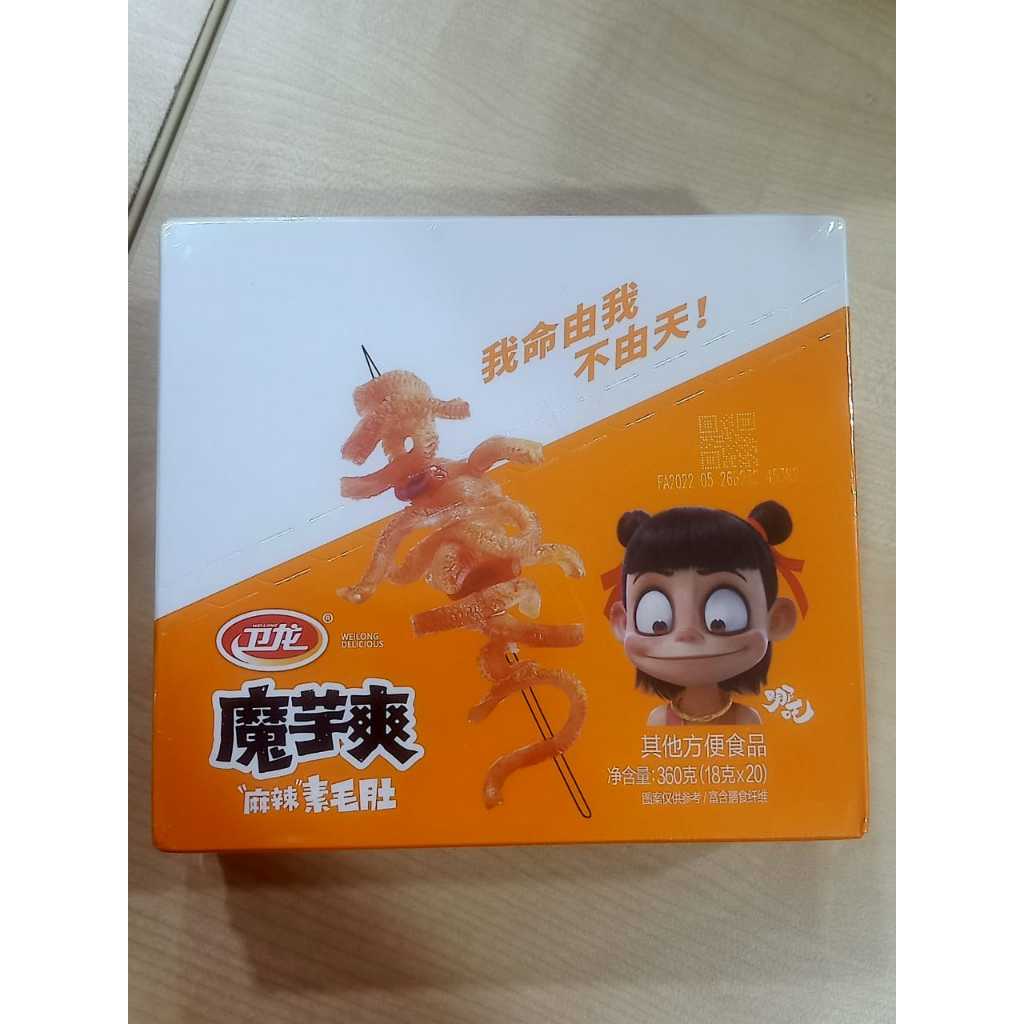 CH0282 - Weilong Konjac Snack 18G X20 Pack (1box) 卫龙 魔芋爽 麻辣味 360G ...