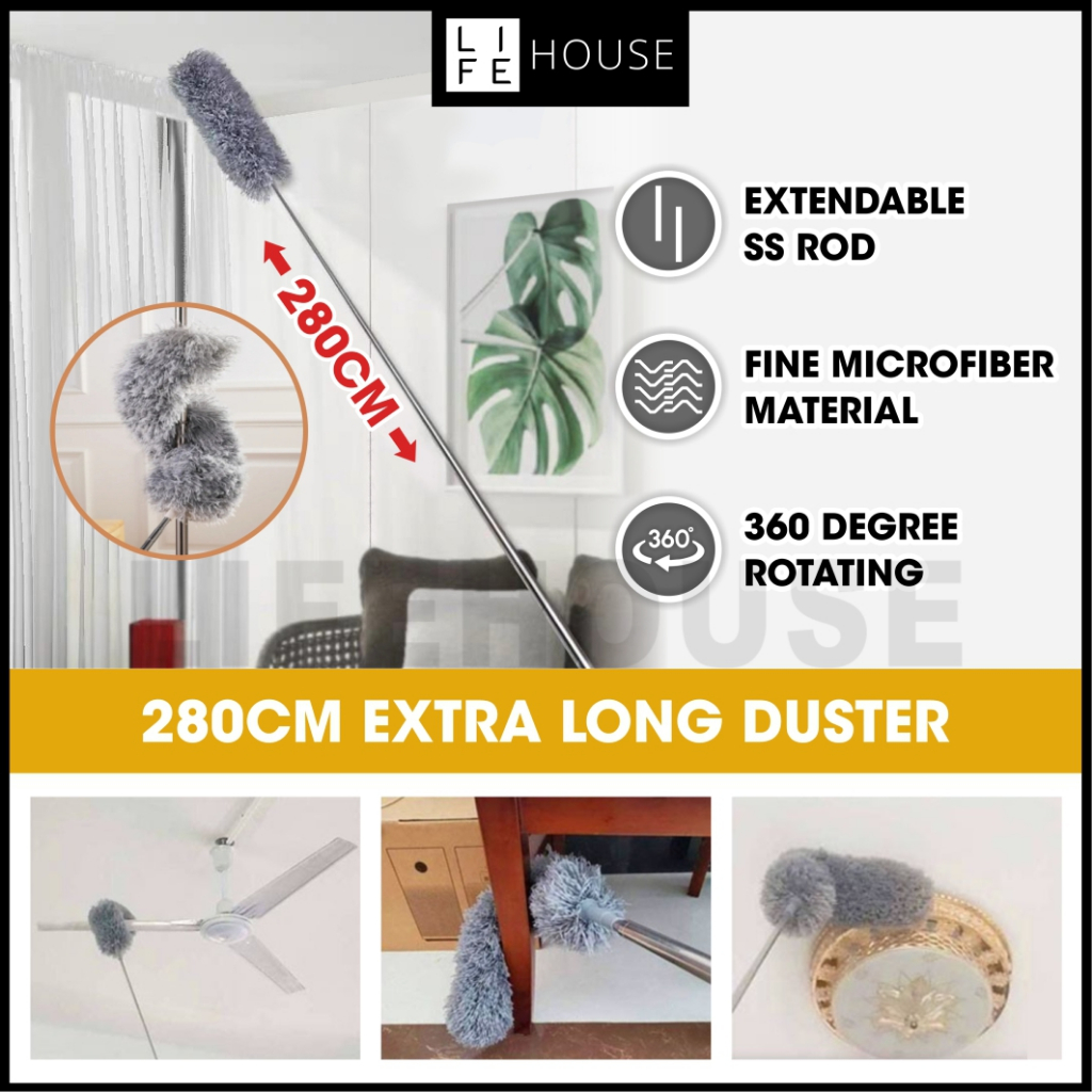 [Clearance] Extra Long Microfiber Duster (280cm) with Extendable ...