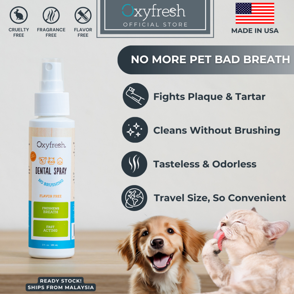 Oxyfresh Pet Dental Mouth Spray - Dog Toothpaste & Cat Toothpaste ...