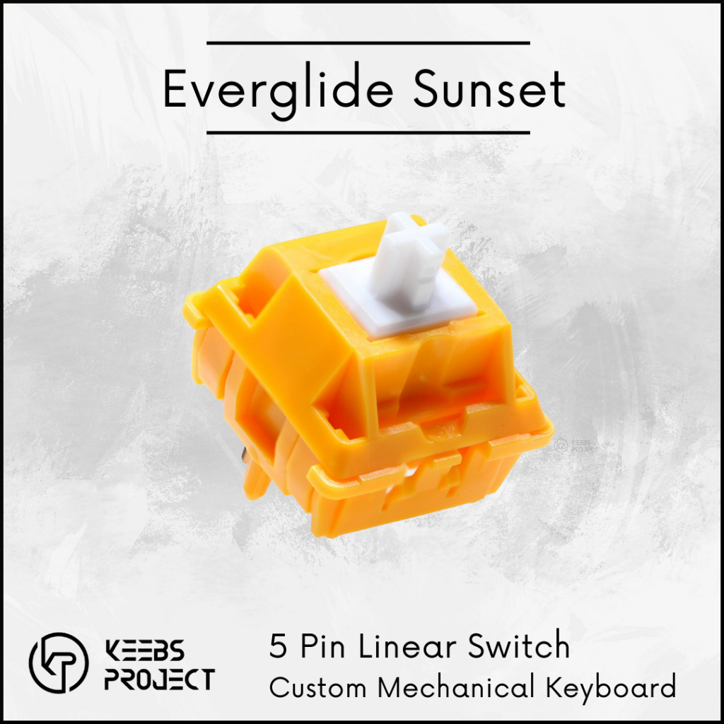 Everglide BSun Sunset Yellow Switch RGB SMD Linear 51g Switches For ...