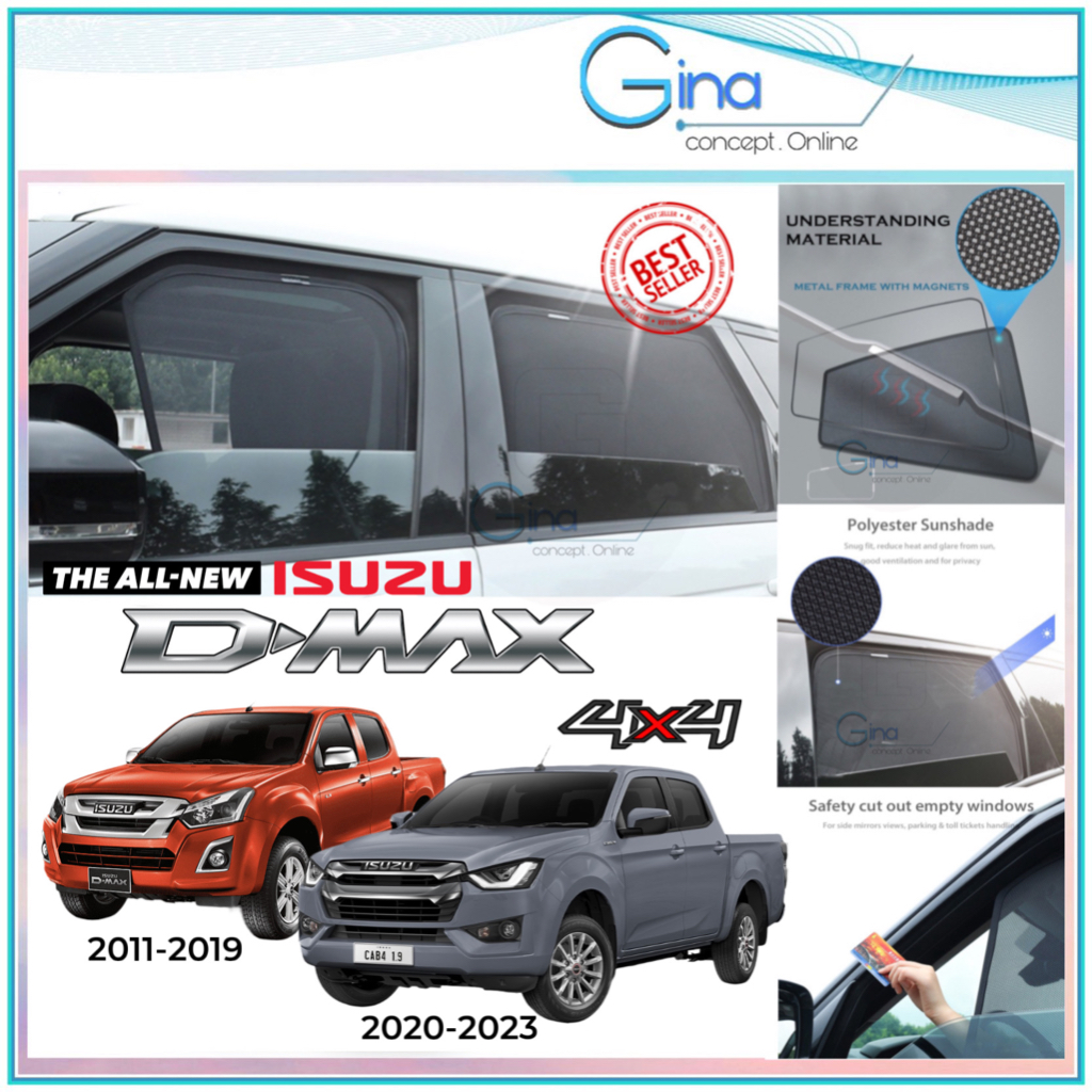 ISUZU DMAX D-MAX 2011-2019 DMAX D-MAX 2020-2023 Magnetic Sunshade Car ...