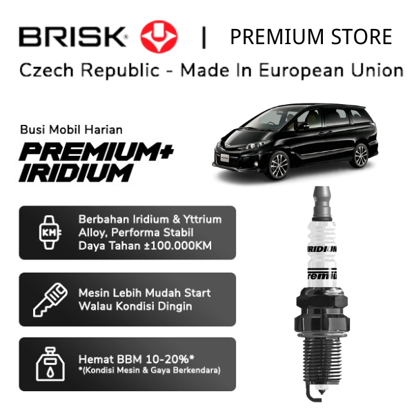BRISK SPARK PLUG PREMIUM 1 SET = *4 PCS* P2 DR15YIR-1 TOYOTA ESTIMA ...