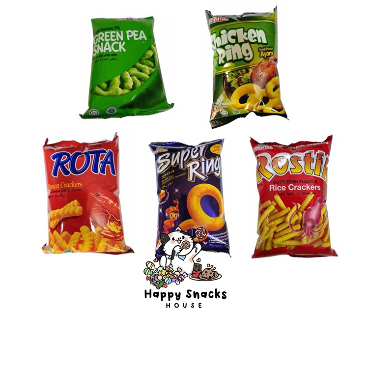[60g] Oriental Snacks Super Ring Cheese Ring / Rota Prawn/ Rostik ...