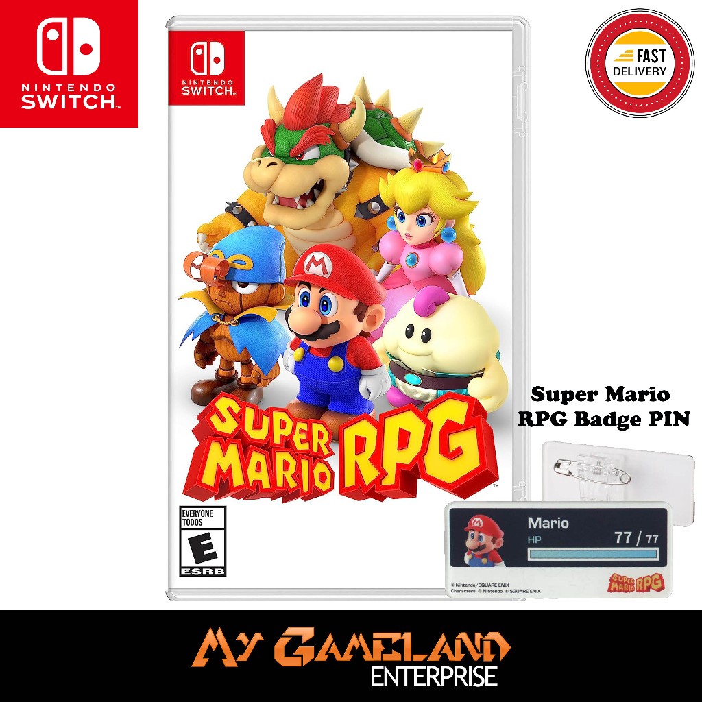 Nintendo Switch Super Mario RPG | Badge Pin (Asia) (BRAND NEW) | Shopee ...