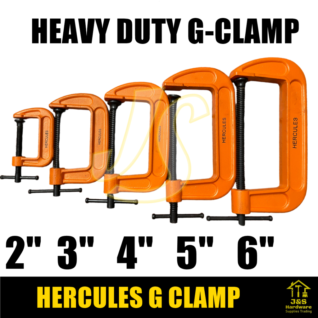 HERCULES Heavy Duty G Clamp. Woodworking G Clamp. | Shopee Singapore