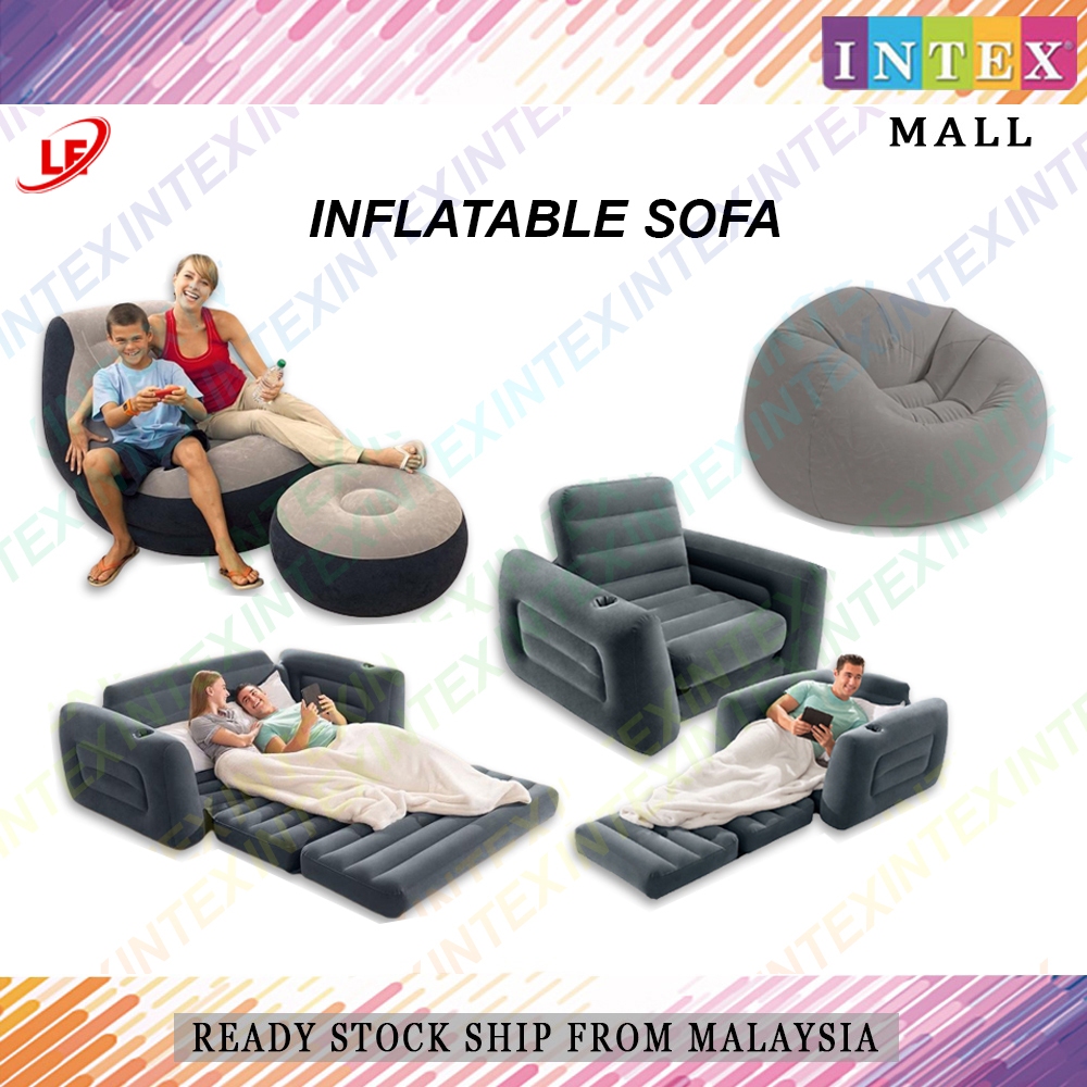 [LE] INTEX Sofa PULL OUT Inflatable Sofa Bed 4 Types | Shopee Singapore
