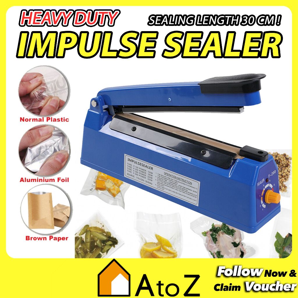 20cm 30cm 40cm Heat sealer machine food sealer plastic machine mesin ...