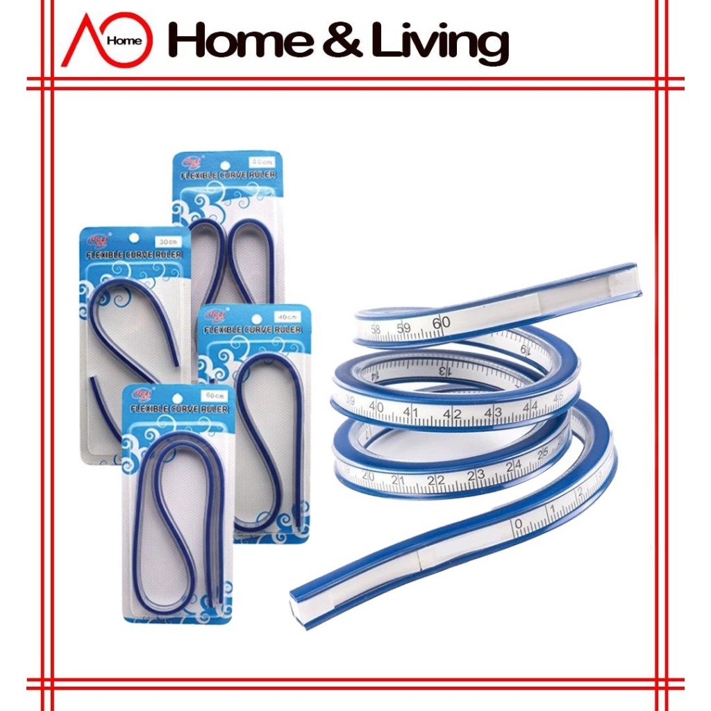 AO HOME Flexible Graph Ruler Mathematics Premier School Home Office ...