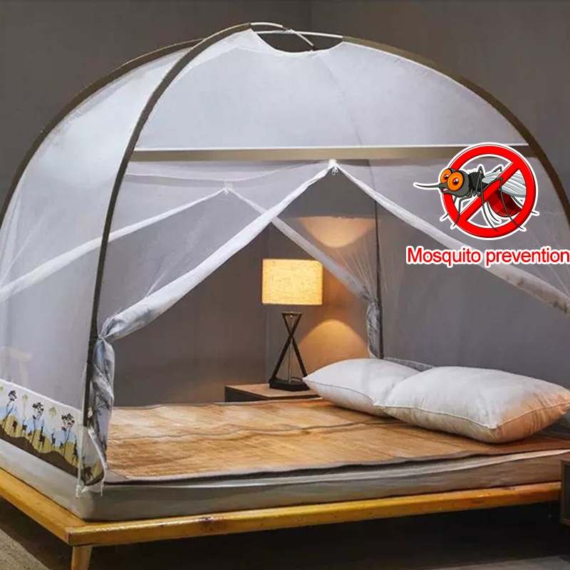 Mosquito Net Single/Queen/King 2 Door Mosquito Net Bed Mosquito Net ...