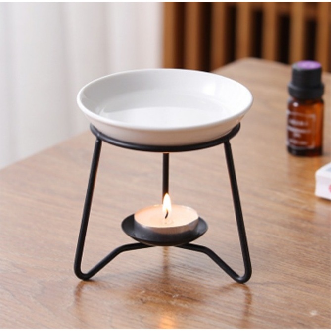 DEIMOS Pembakar Minyak Aroma Seramik Pemegang Lilin Tealight Pembakar ...