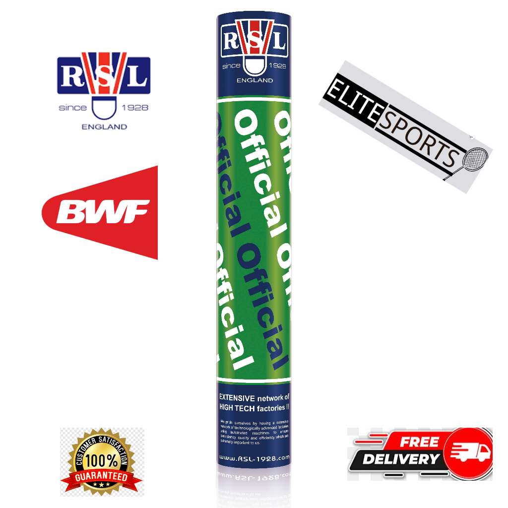 RSL Badminton Shuttlecock Official (1 tube=12pcs) | Shopee Singapore