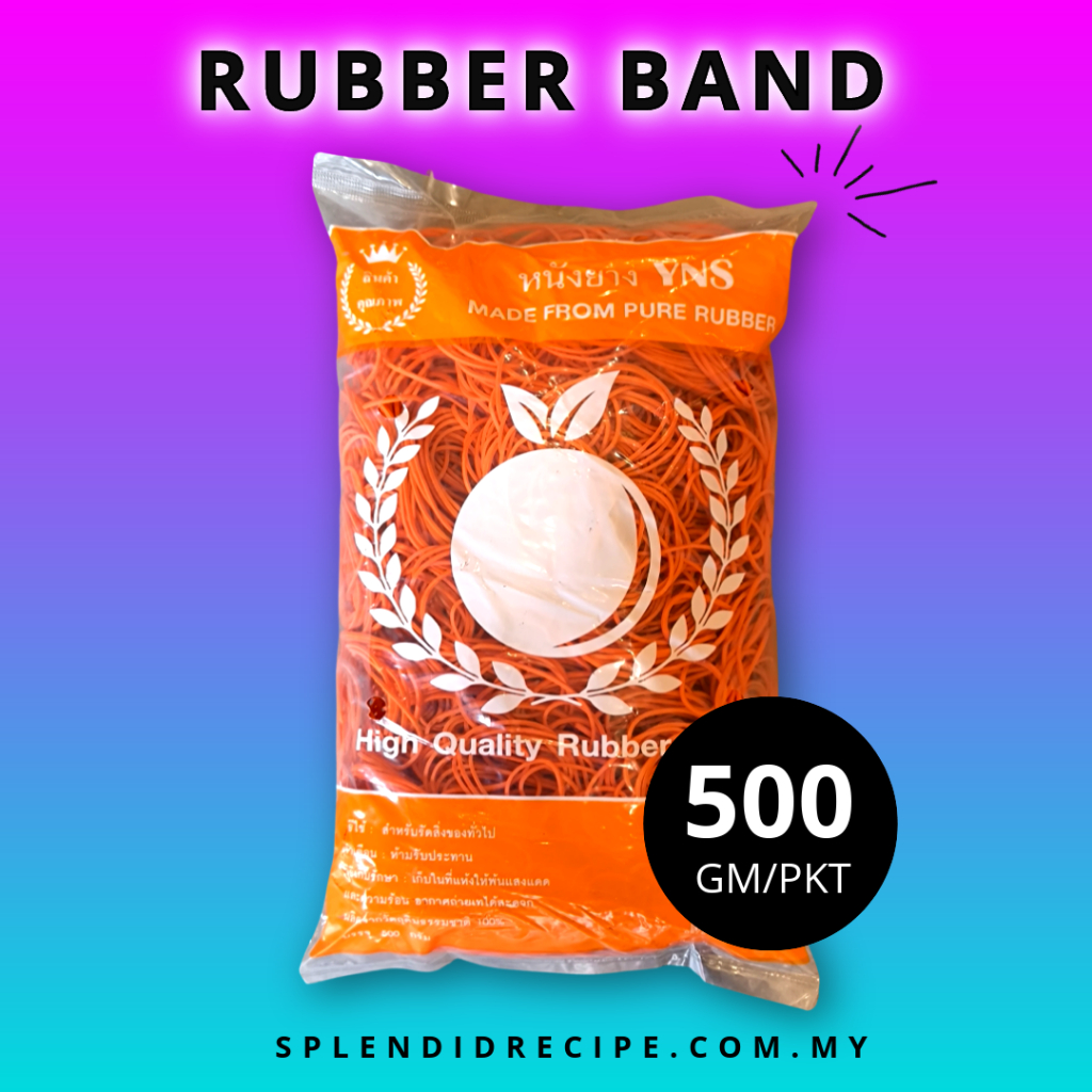 Rubber Band | Orange | Getah Gelang Elastik (500gm) | Shopee Singapore