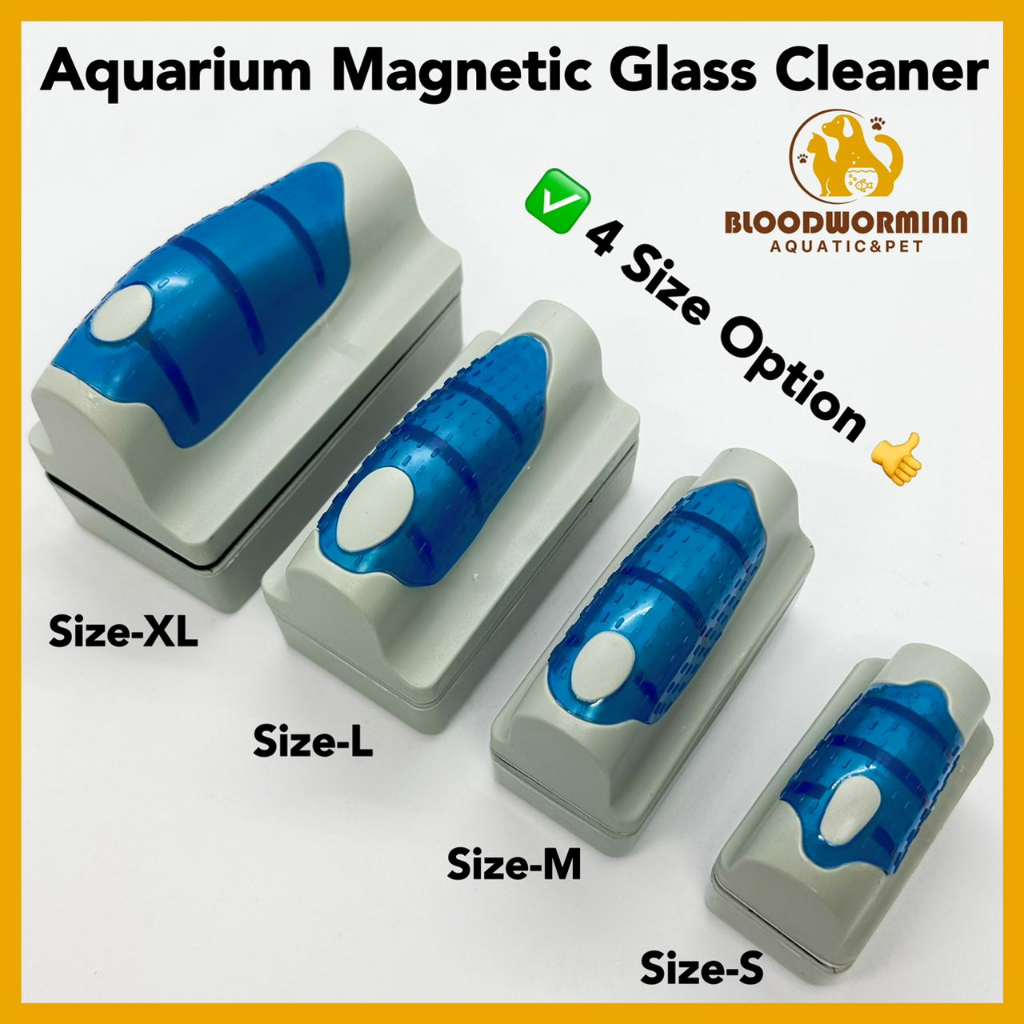 SOBO Floating Magnetic Brush Aquarium Glass Cleaner Magnet Scrapper for ...