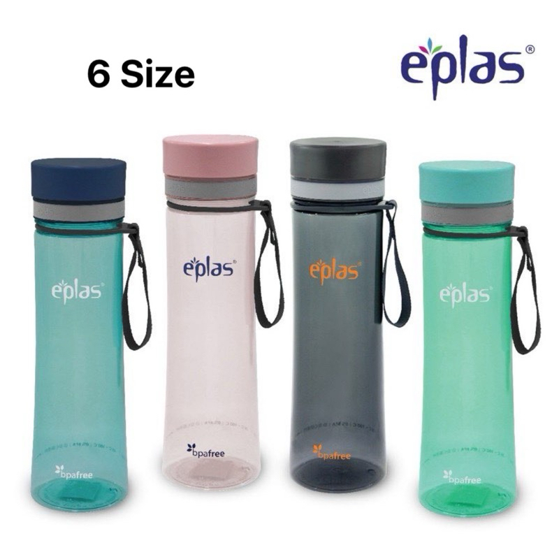 Eplas EGHT BPA-Free Tritan Plastic Water Bottle Tumbler With Handle Botol Air (300ml/400ml/500ml ...