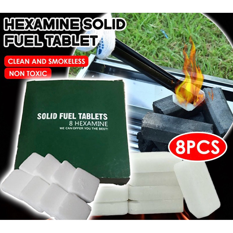 aliod Hexamine Solid Fuel 8 Tablets (1 Box) LILIN ASKAR | Shopee Singapore
