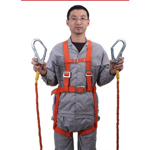 Safety Belt Full Body Harness Polyamide Lanyard Large Hook Tali ...