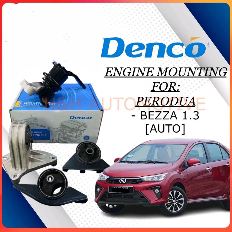 DENCO ENGINE MOUNTING KIT SET for PERODUA BEZZA 1.3 (AUTO) | Shopee ...