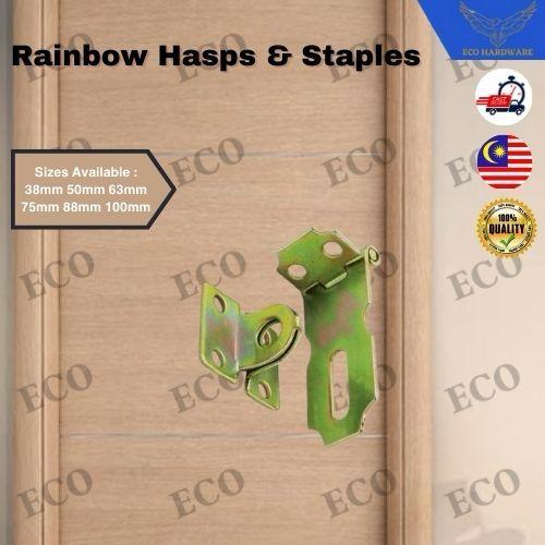 Rainbow Hasps & Staples Mangga Besi Pintu for Safety Security Door Bolt ...