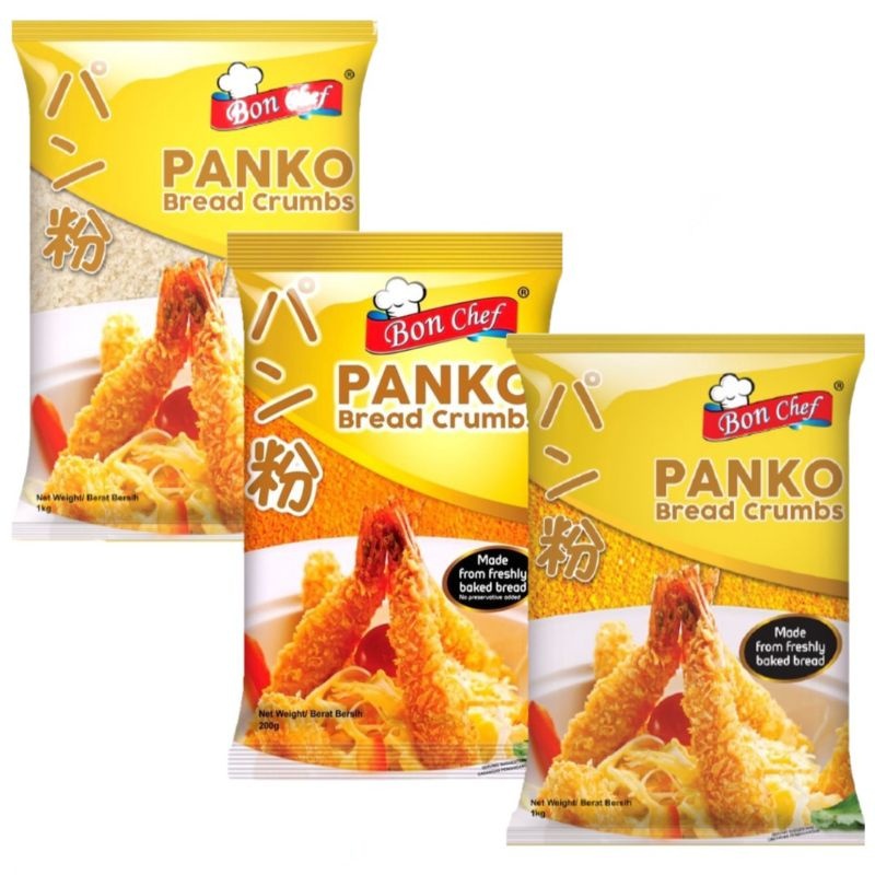 Premium Halal Bon Chef Breadcrumbs 1Kg White Yellow Japanese Breadcrumb ...
