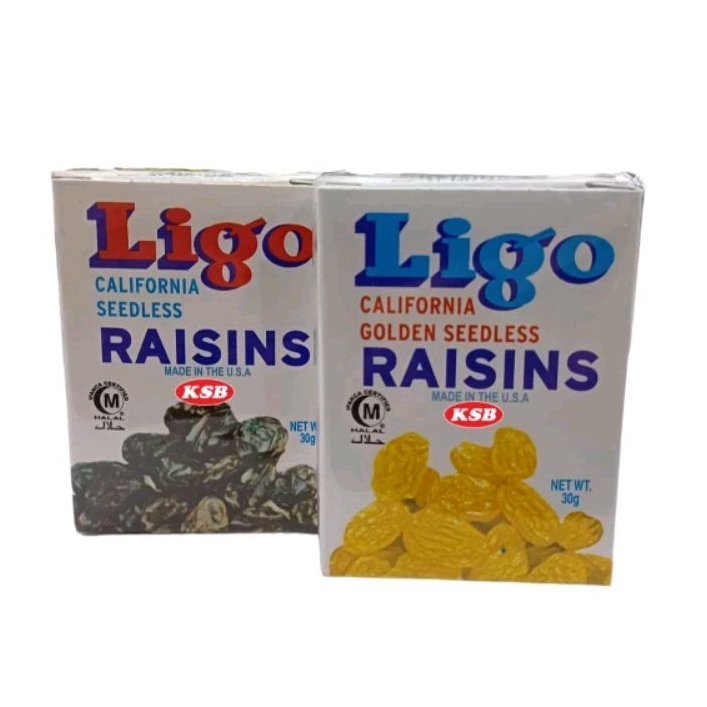 LIGO CALIFORNIA SEEDLESS & GOLDEN SEEDLESS RAISIN 30G | Shopee Singapore
