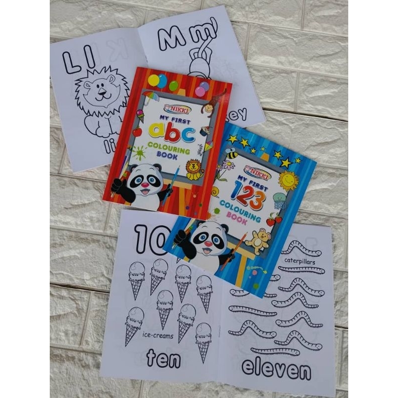 Nikki My First Abc / 123 Colouring Book ( CBF5 ) | Shopee Singapore