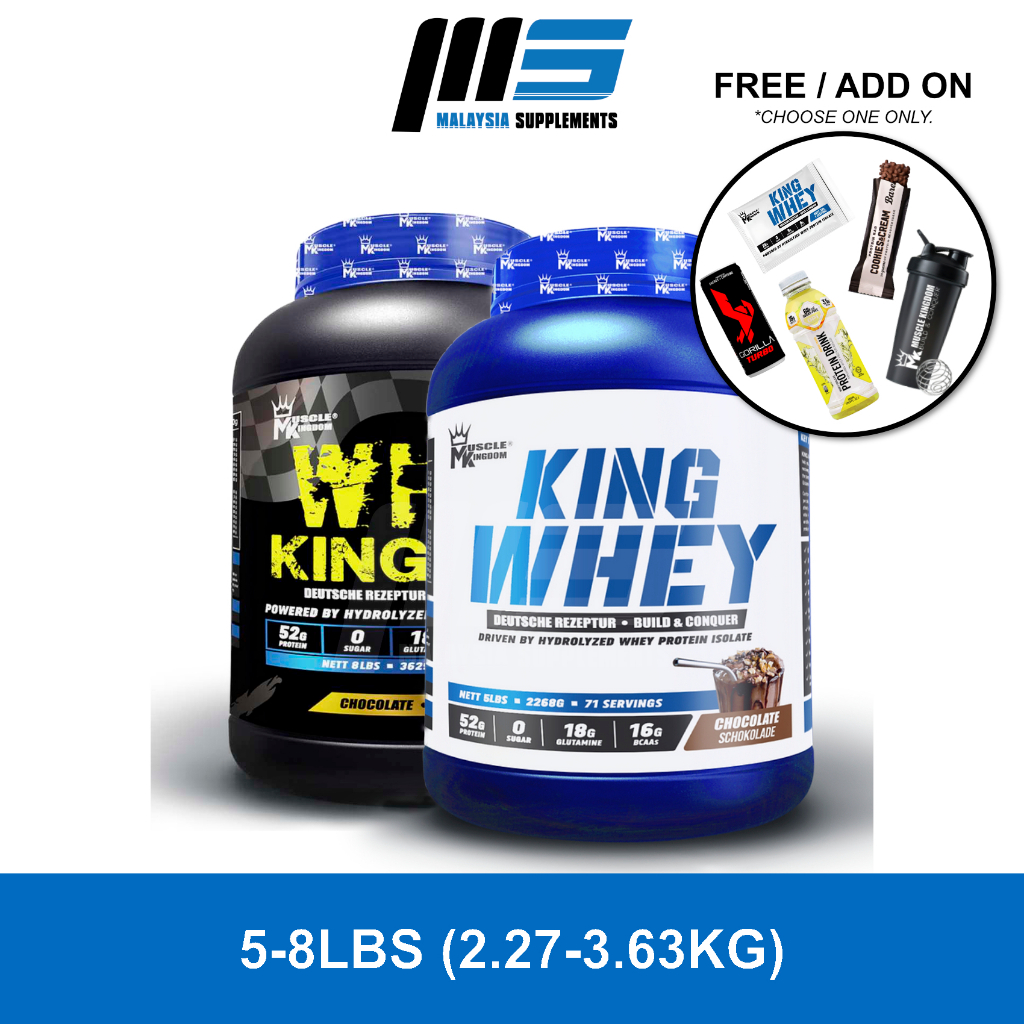 Muscle Kingdom King Whey (5lbs) | Whey Kingdom (8lbs) - MK Hydro Whey ...