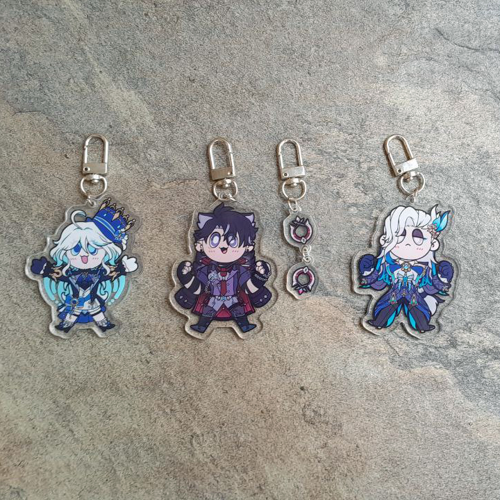 Acrylic Keychains | Genshin Impact Fontaine | Wriothesley Neuvillette ...