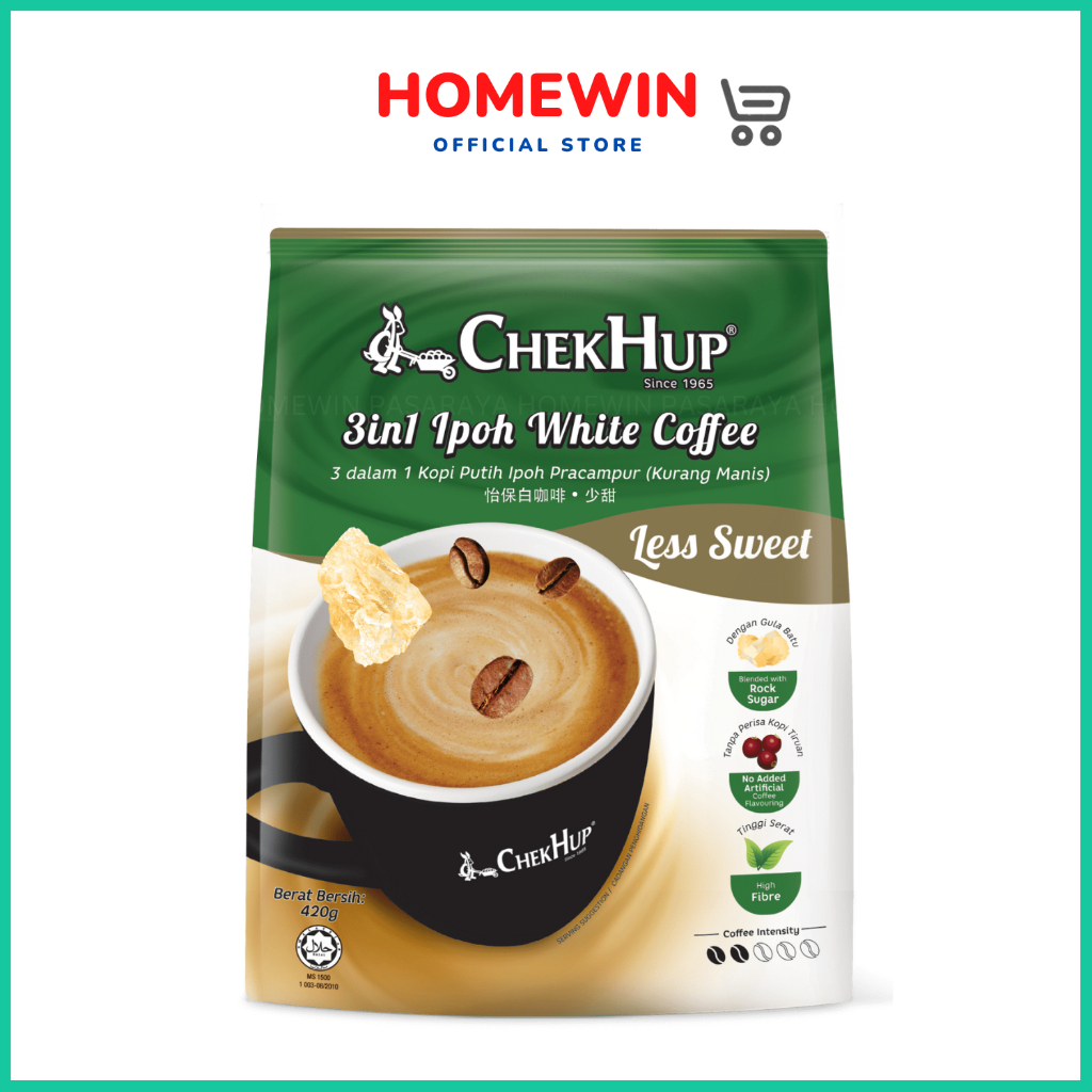 Chek Hup 3in1 Ipoh White Coffee with Soy Protein (30g x 12 Sachets ...