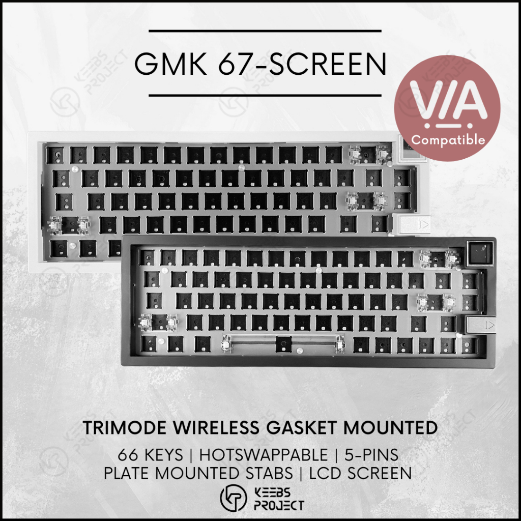 ZUOYA GMK67 Screen Via Wireless Trimode Compatible Gasket Mounted ...