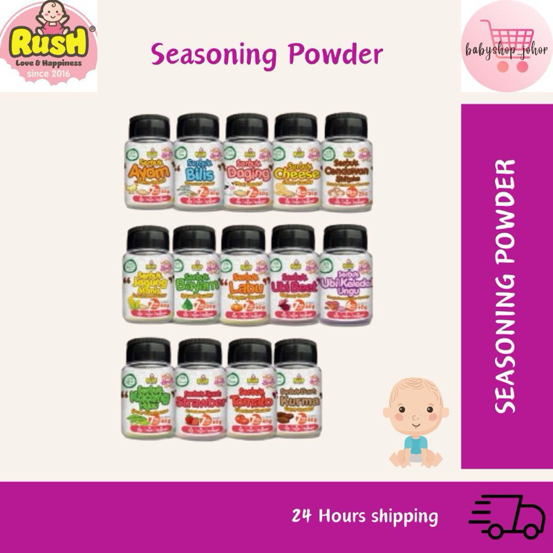 Rush Baby | Babyfood Savory Natural Food Seasoning Powder for Babies 7 ...