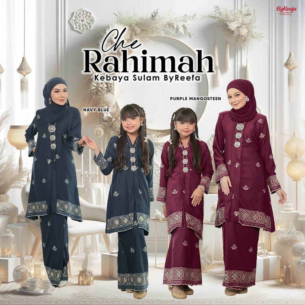 Byreefa KEBAYA SULAM CHE RAHIM SEDON MOM KIDS BAJU RAYA SEDONDON MOTHER ...