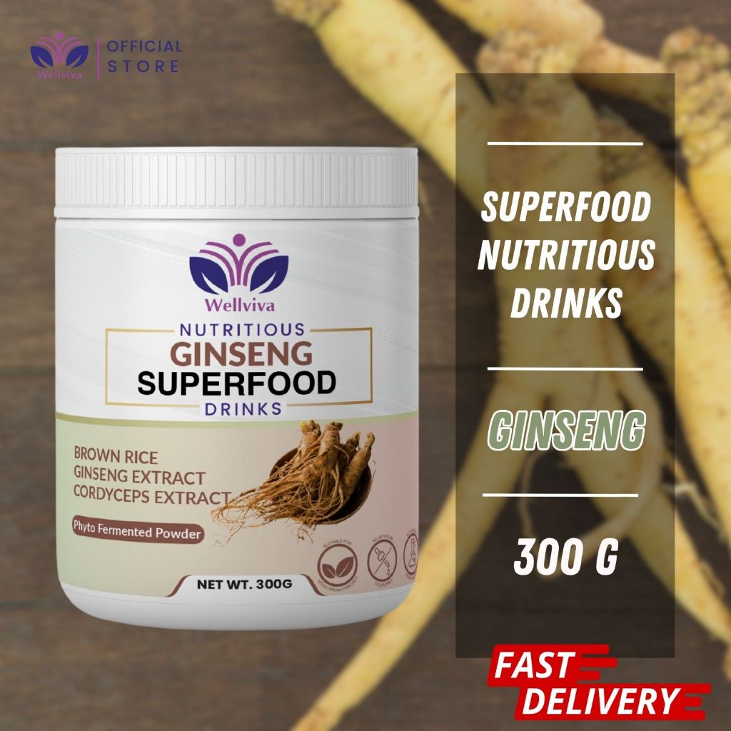 WELLVIVA Superfood Ginseng Nutritious Oat Drinks Phyto Fermented Powder ...