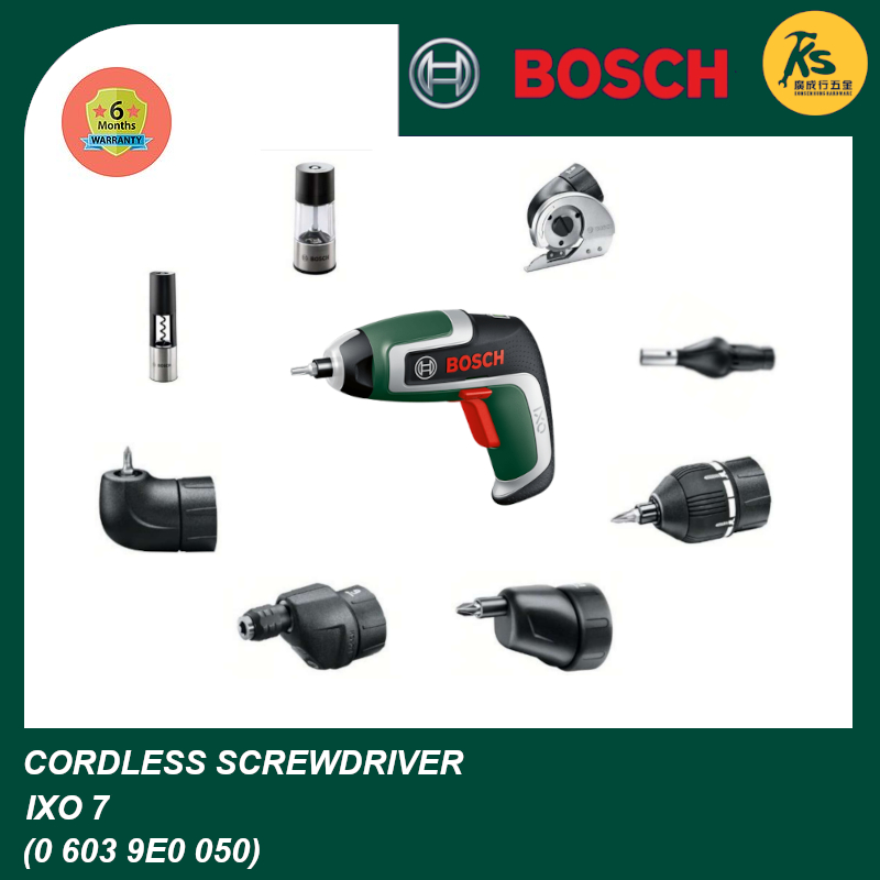 BOSCH 3.6V Cordless Screwdriver IXO 7 ( 0 603 9E0 050 ) | Shopee Singapore