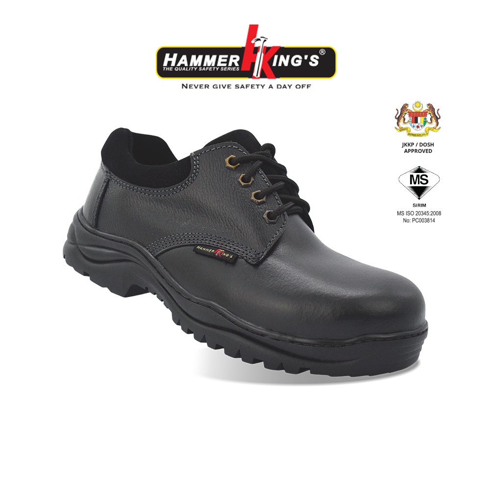 Hammer Kings Standard Safety 13030 Mens Shoes Low Cut Lace-up Steel Toe ...
