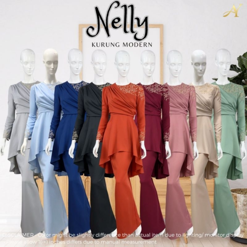 RAYA 2024 SERIES KURUNG MODERN NELLY KURUNG MODERN NELLY BORONG KURUNG ...