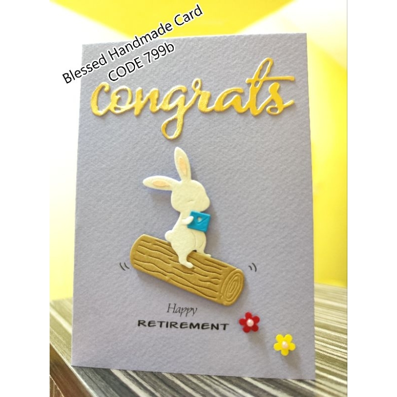 Handmade cards - Happy Retirement/ Congratulations on Retirement Card ...