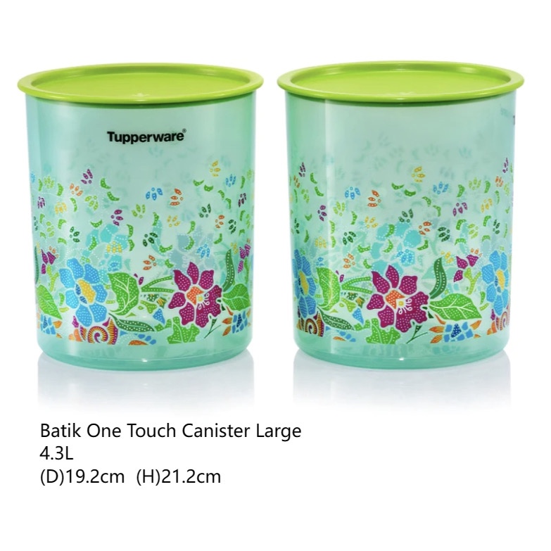 Raya Collection 2024 - Tupperware Batik One Touch 4.3L ( 1pc ) | Shopee Singapore